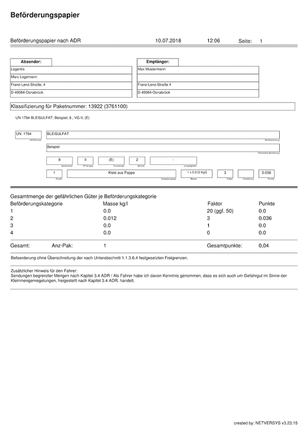 Gefahrguttransporte Mit Netversys